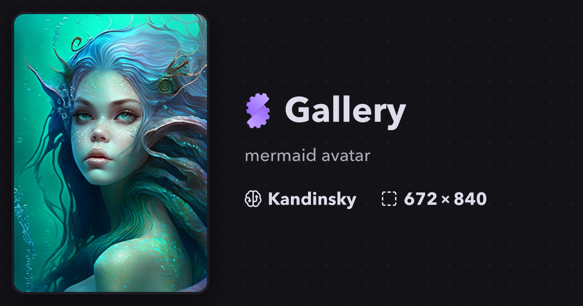 "mermaid avatar" | Gallery | Stablecog