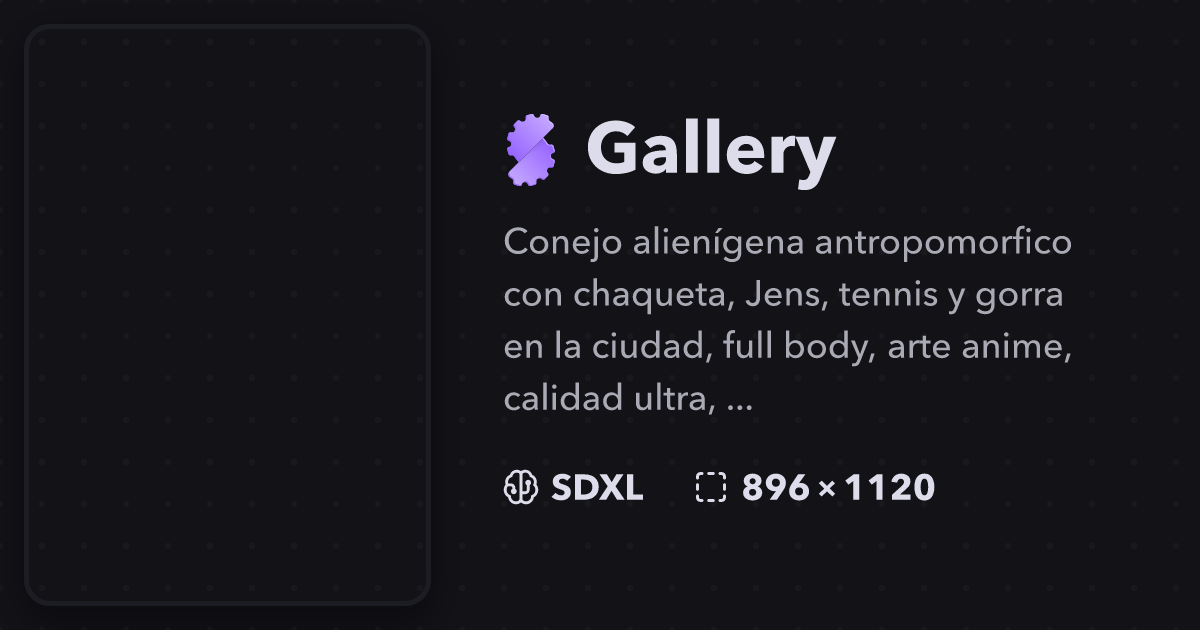 "Conejo alienígena antropomorfico con ..." | Gallery | Stablecog