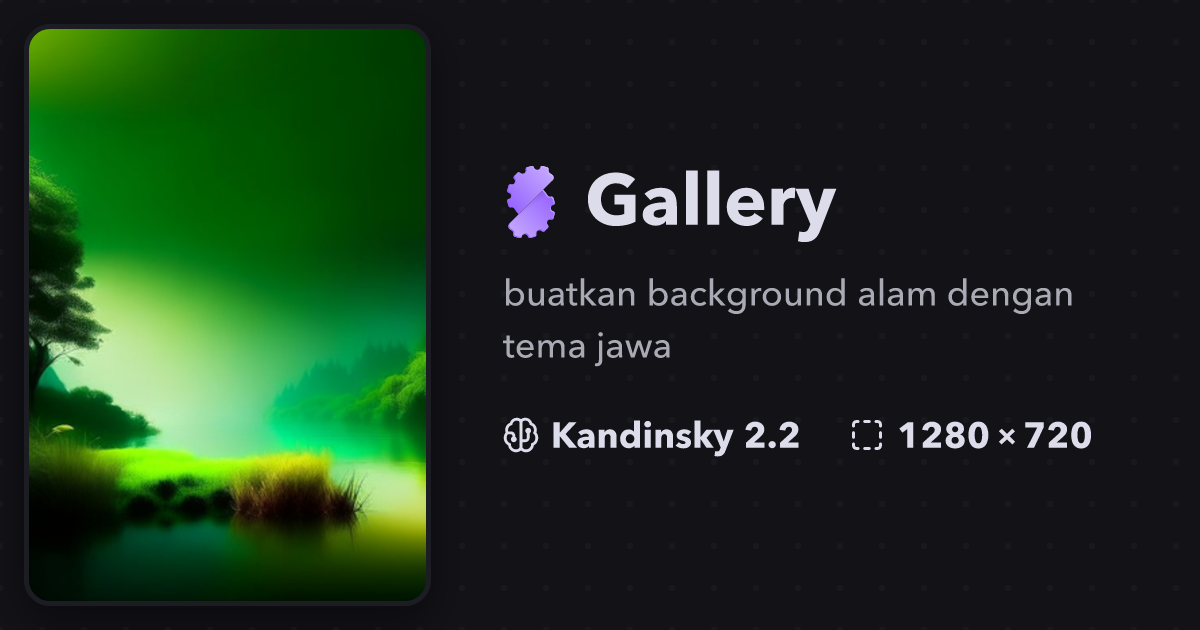 "buatkan background alam dengan tema jawa" | Gallery | Stablecog