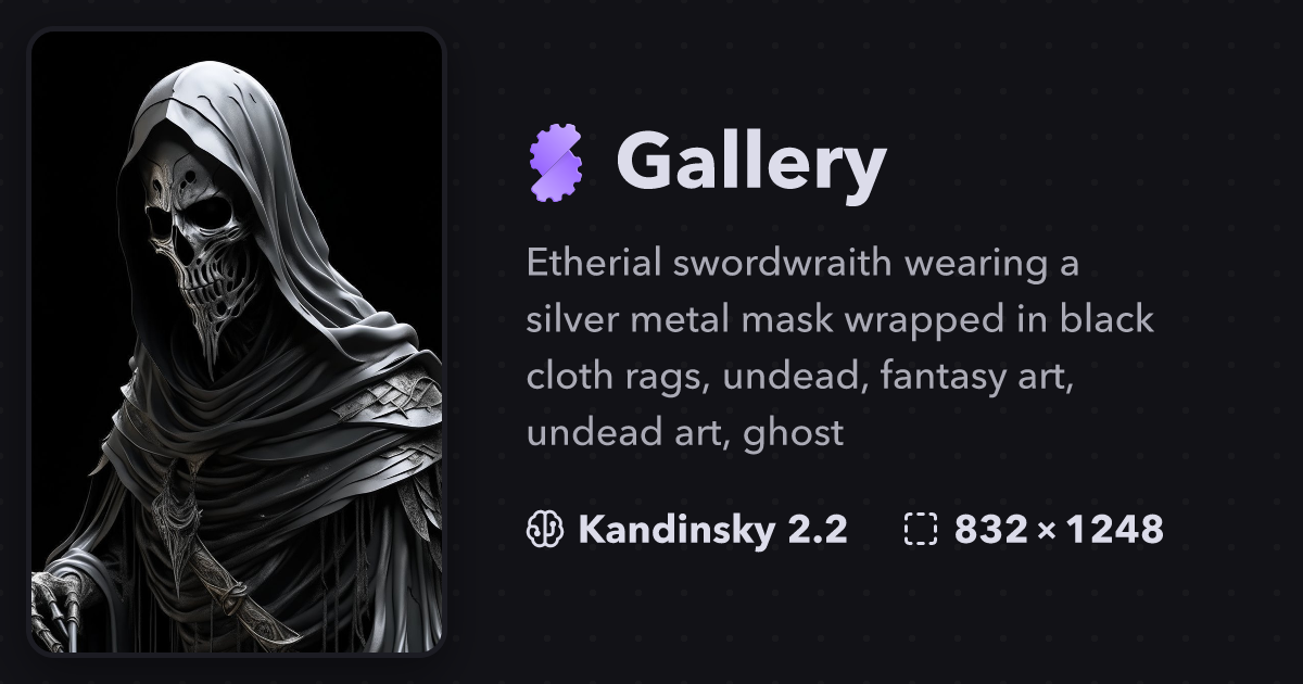 "Etherial swordwraith wearing a silver..." | Gallery | Stablecog