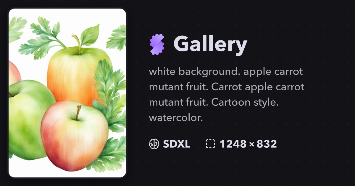 "white background. apple carrot mutant..." | Gallery | Stablecog