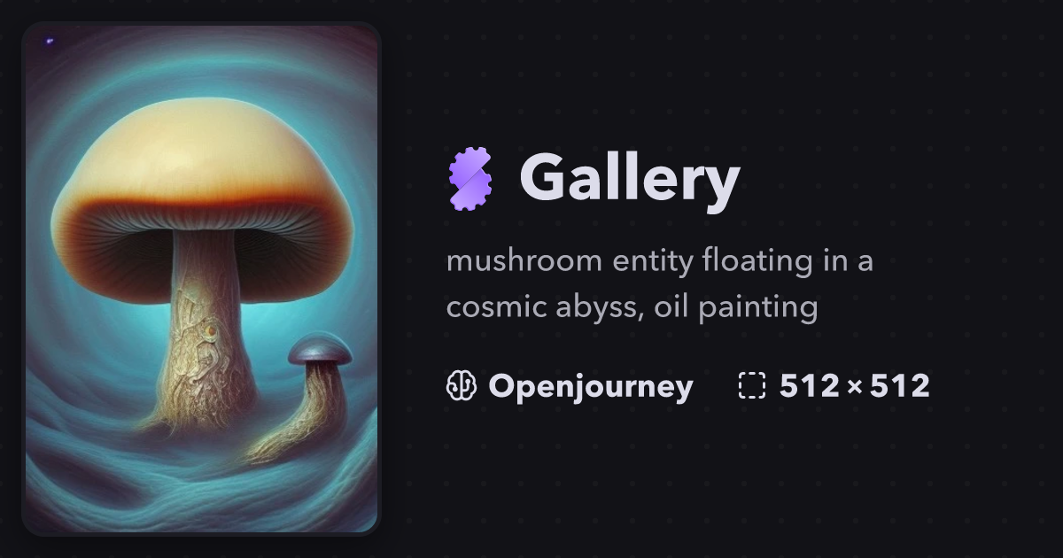 "mushroom entity floating in a cosmic ..." | Gallery | Stablecog