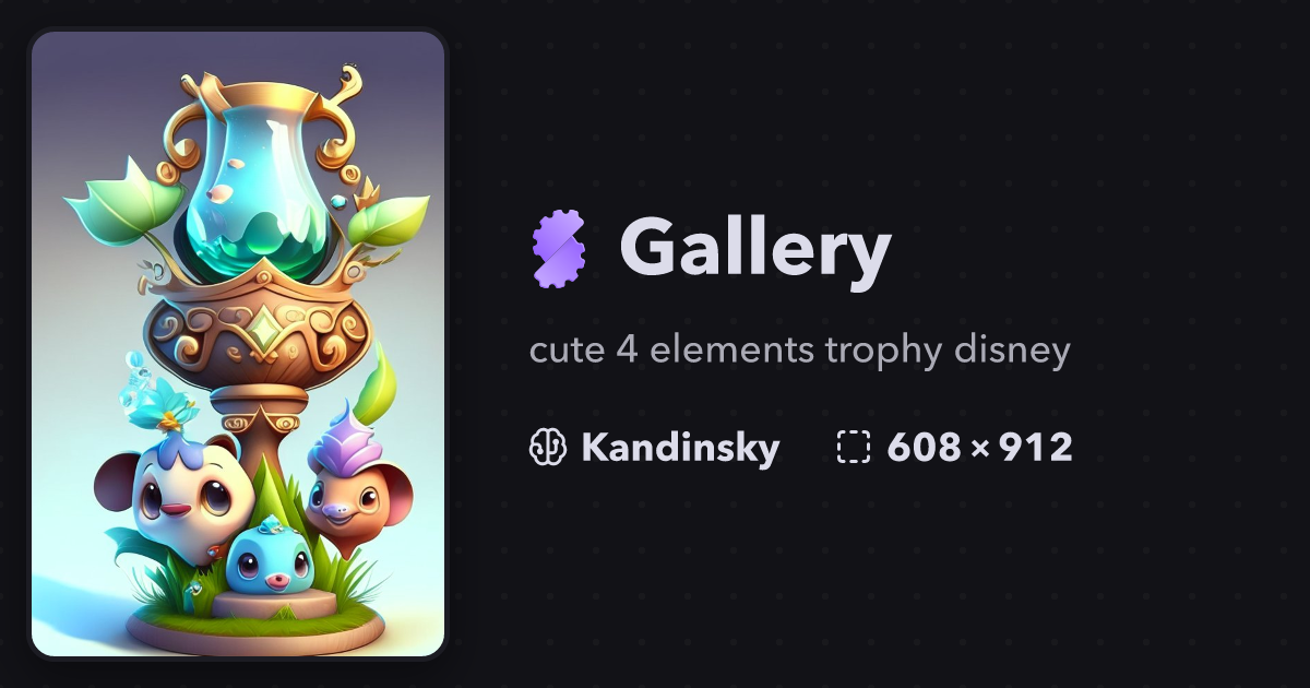 "cute 4 elements trophy disney" | Gallery | Stablecog