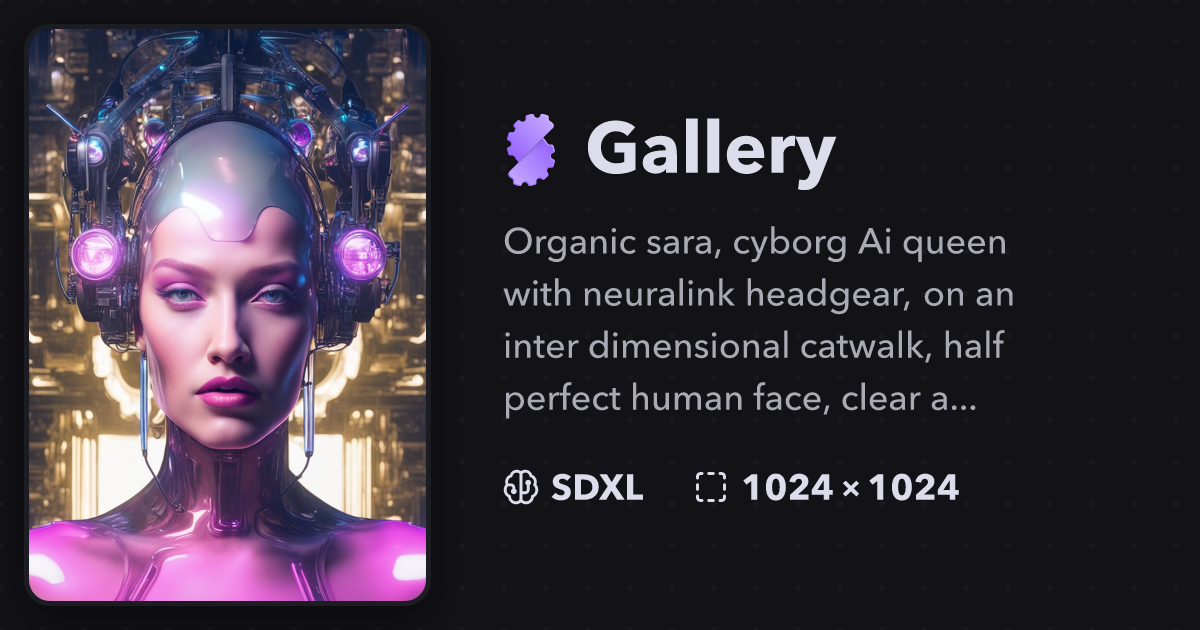 "Organic sara, cyborg Ai queen with neura..." | Gallery | Stablecog
