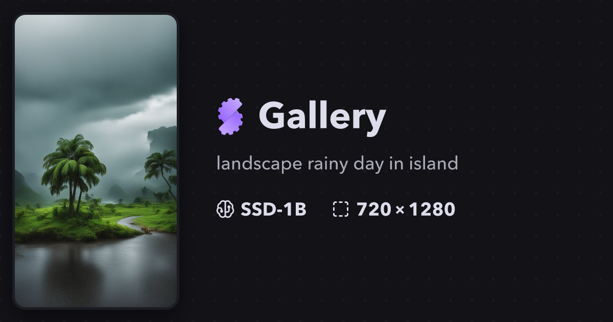 "landscape rainy day in island" | Gallery | Stablecog