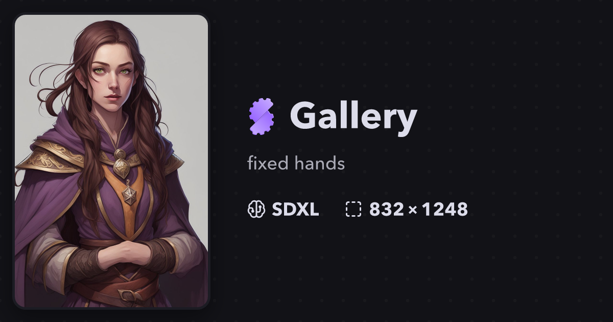 "fixed hands" | Gallery | Stablecog