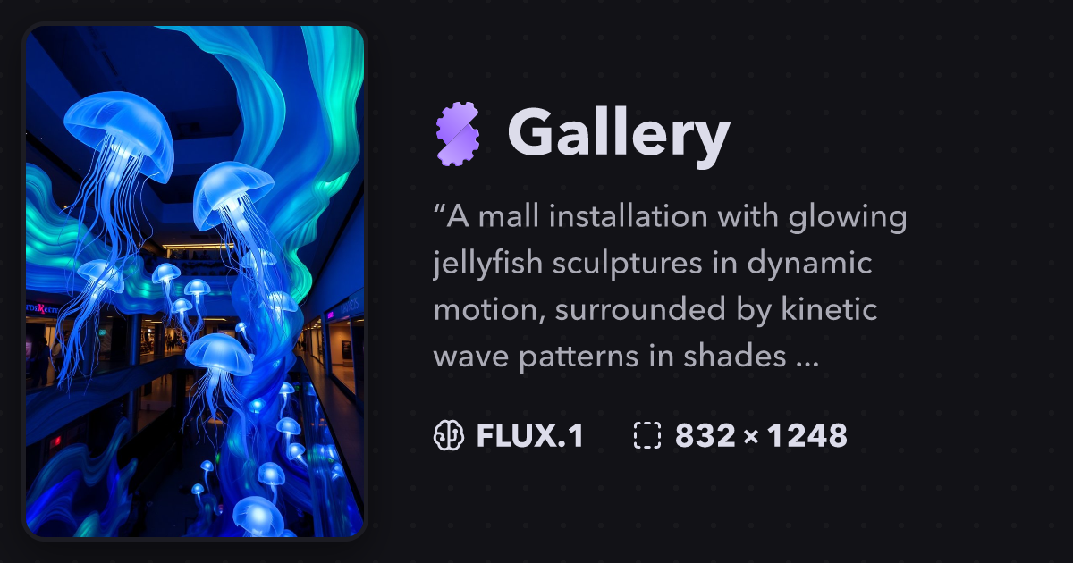 A mall installation with glowing jel..." | Gallery | Stablecog