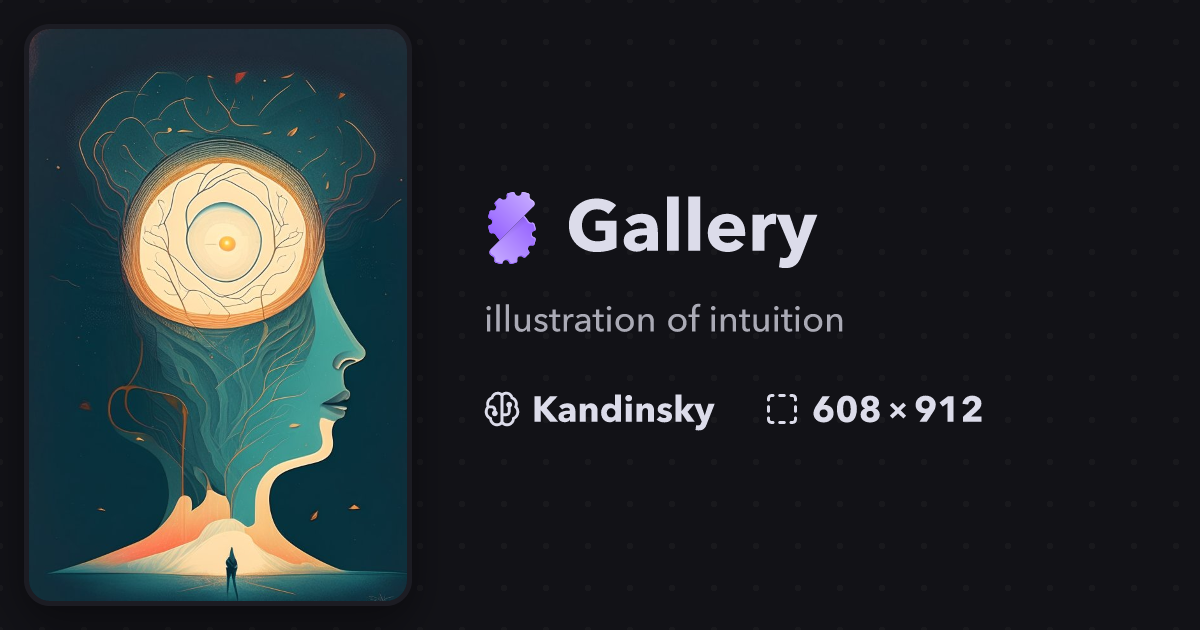 "illustration of intuition" | Gallery | Stablecog