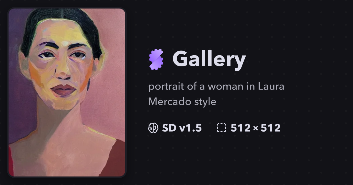 "portrait of a woman in Laura Mercado ..." | Gallery | Stablecog