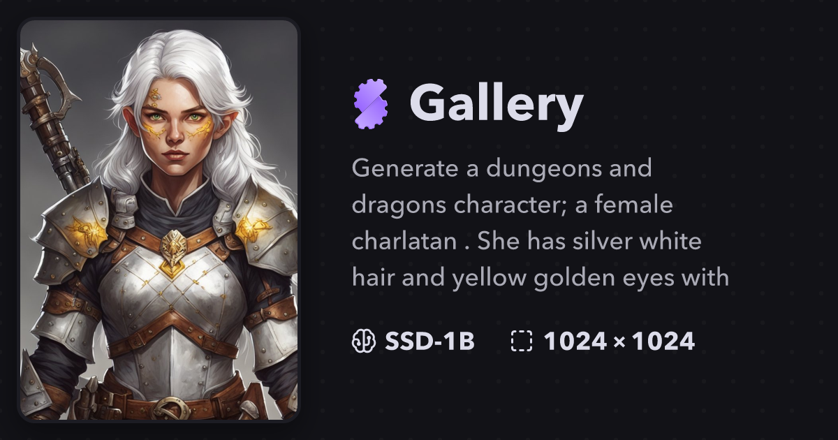 "Generate a dungeons and dragons chara..." | Gallery | Stablecog