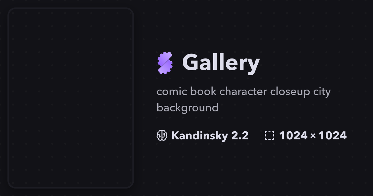 "comic book character closeup city bac..." | Gallery | Stablecog