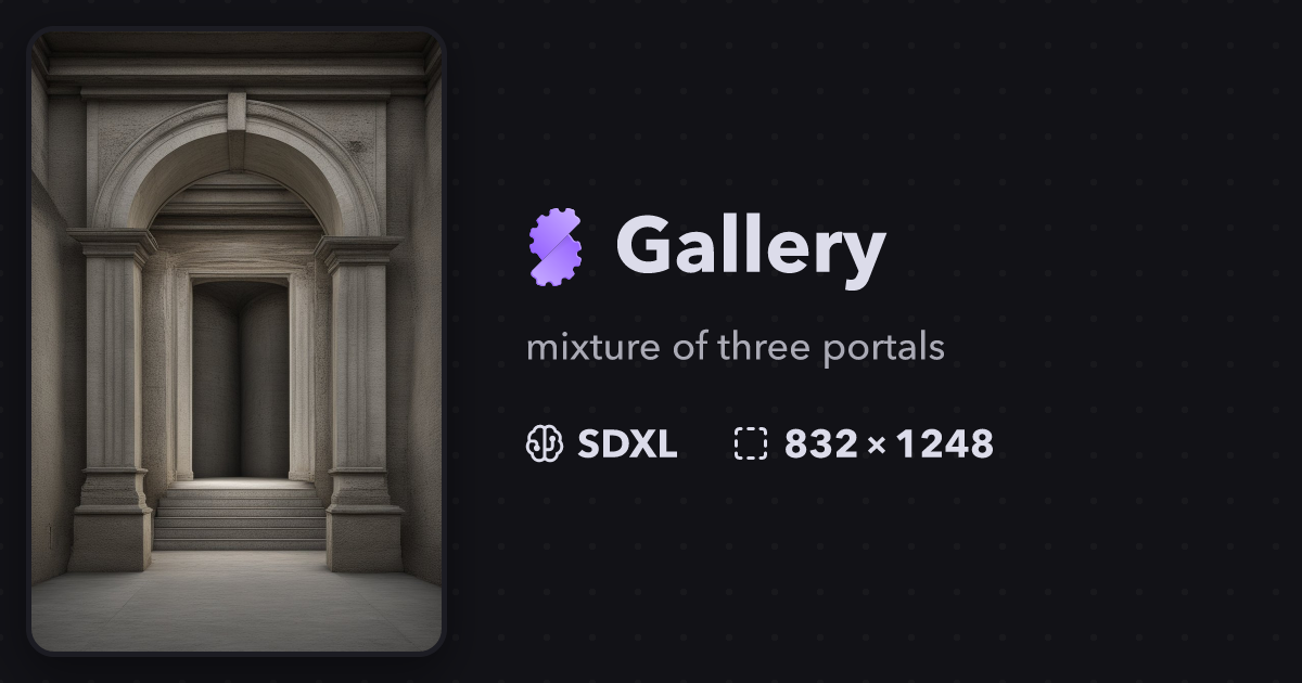 "mixture of three portals" | Gallery | Stablecog