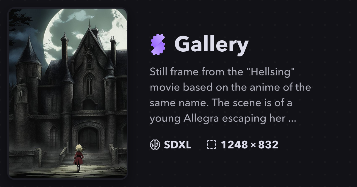 "Still frame from the "Hellsing" movie..." | Gallery | Stablecog