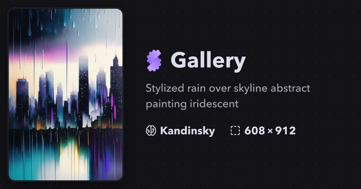 "Stylized rain over skyline abstract p..." | Gallery | Stablecog