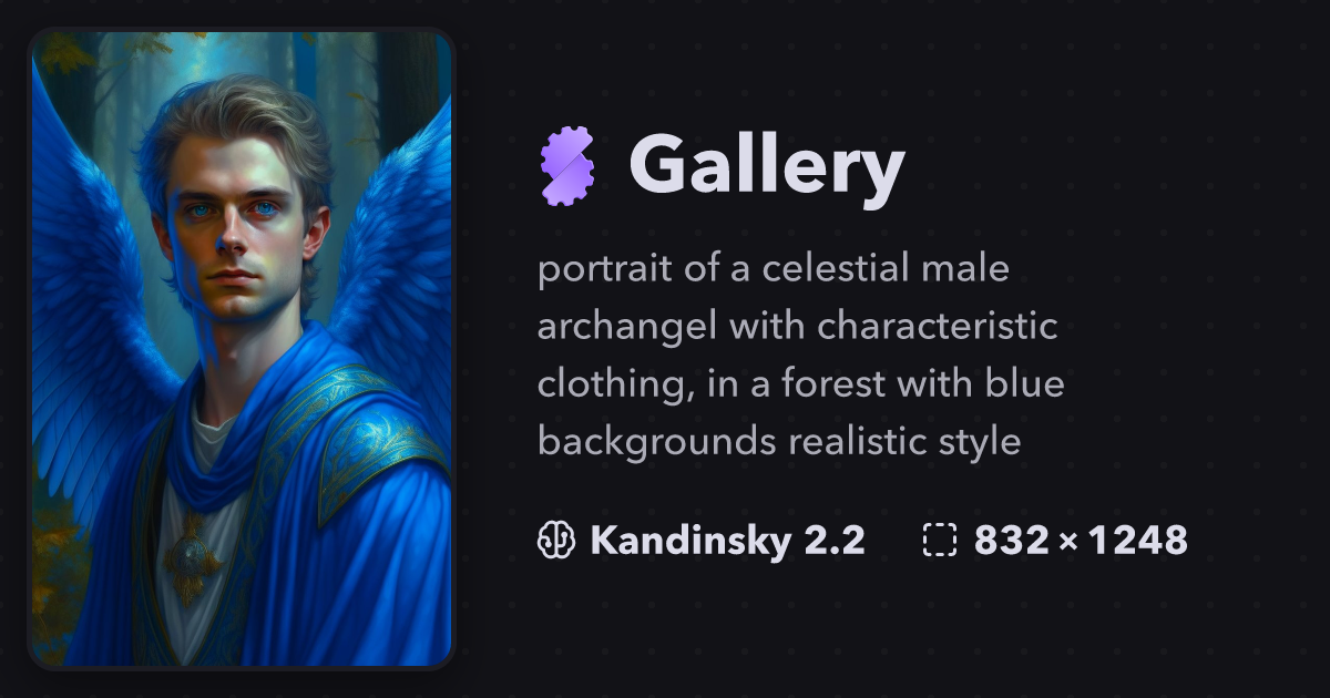 "portrait of a celestial male archange..." | Gallery | Stablecog