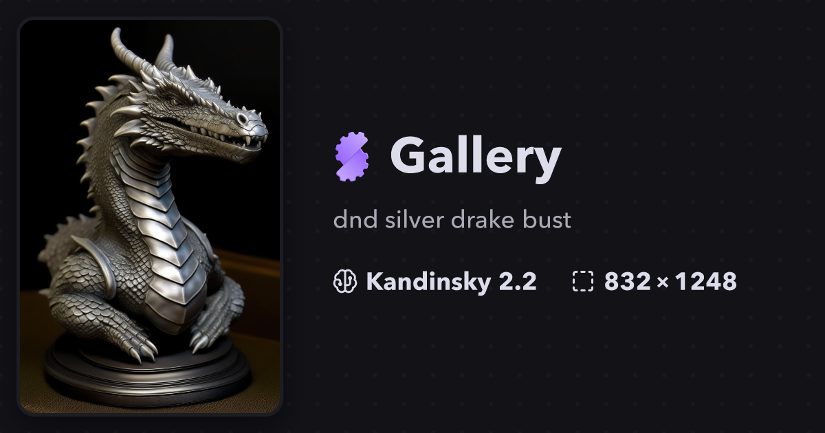 "dnd silver drake bust" | Gallery | Stablecog