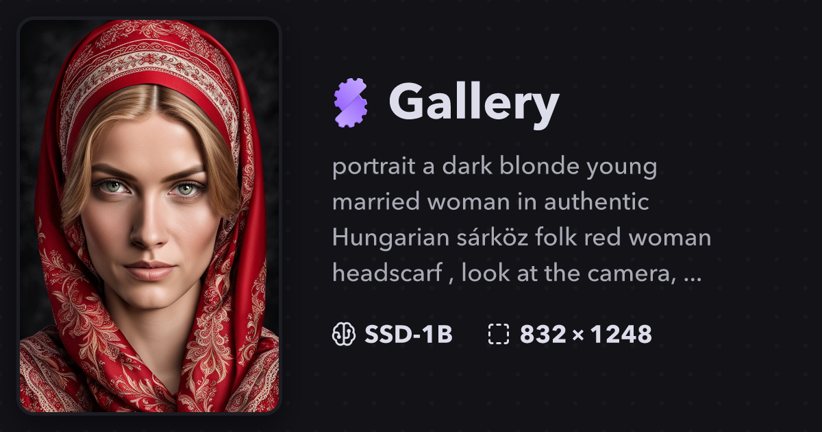"portrait a dark blonde young married ..." | Gallery | Stablecog