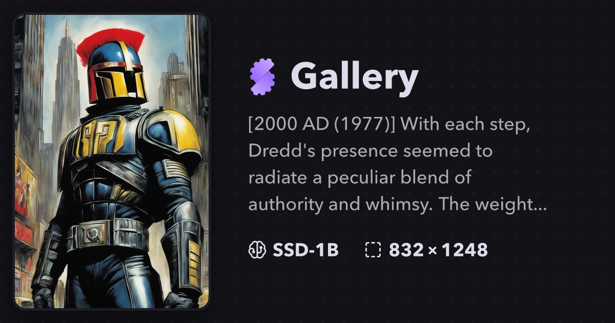 [2000 AD (1977)] With each step, Dredd's presence ... | Gallery