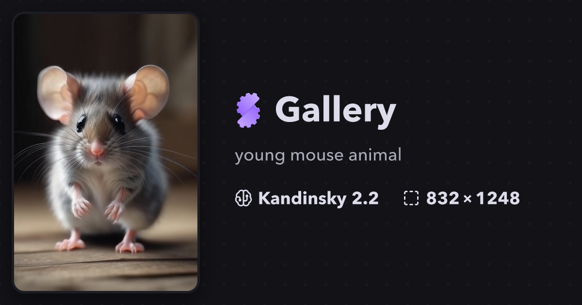 "young mouse animal" | Gallery | Stablecog