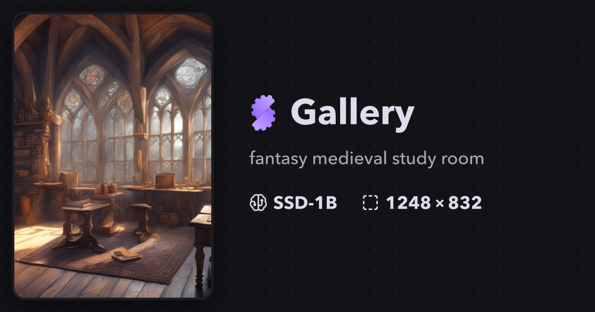 "fantasy medieval study room" | Gallery | Stablecog