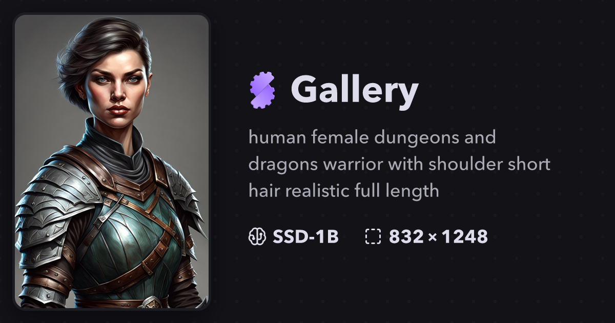 "human female dungeons and dragons war..." | Gallery | Stablecog
