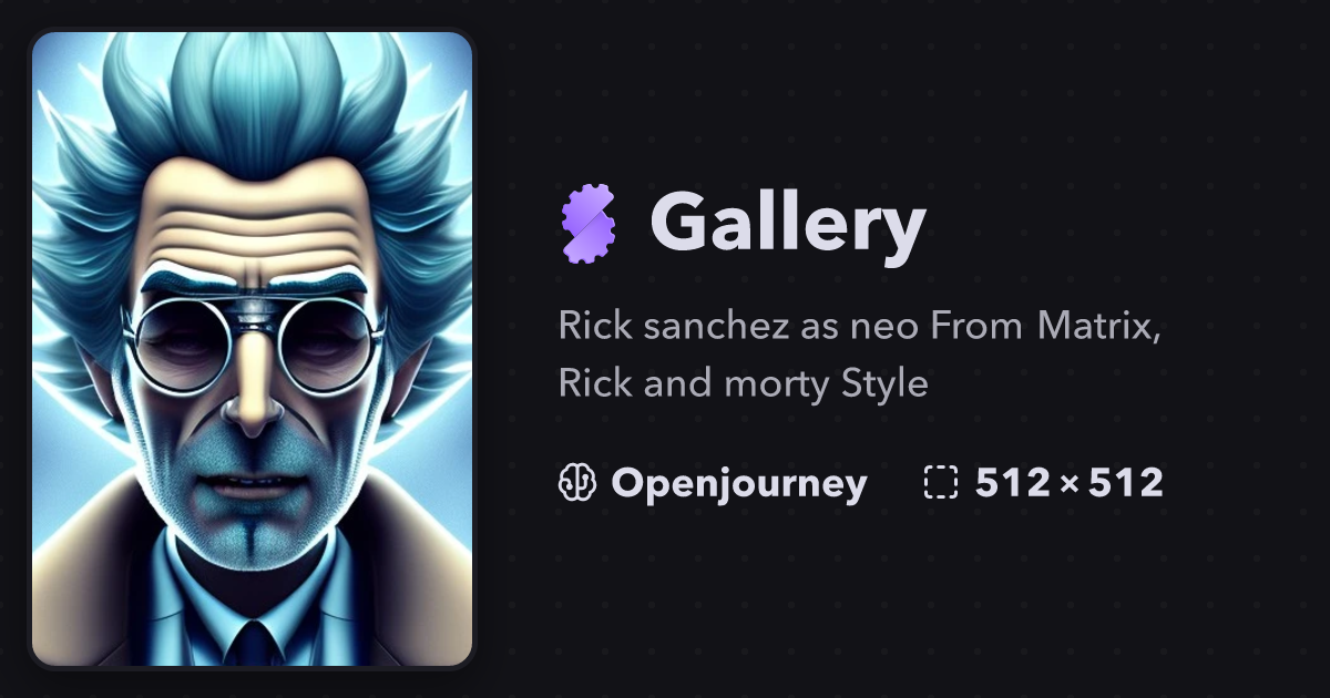 "Rick sanchez as neo From Matrix, Rick..." | Gallery | Stablecog