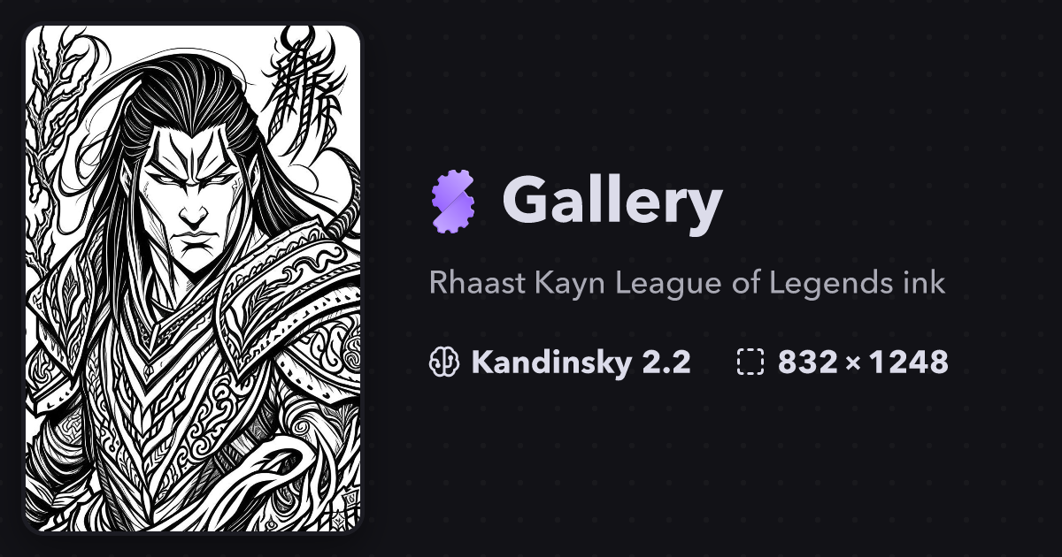 "Rhaast Kayn League of Legends ink" | Gallery | Stablecog