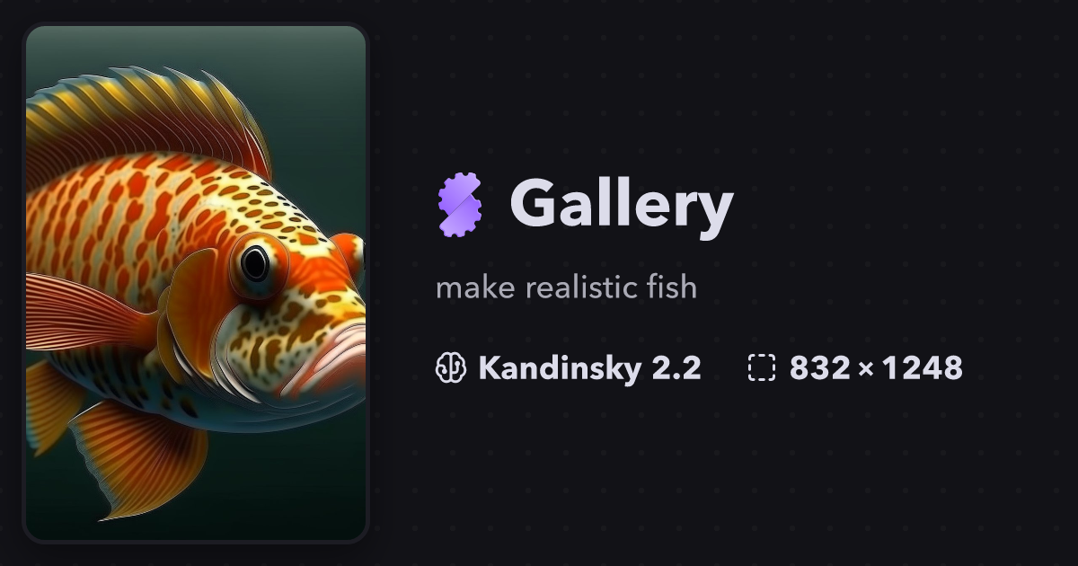Make realistic fish | Gallery