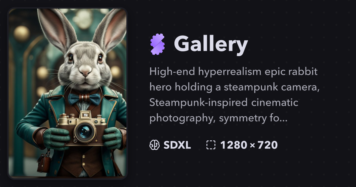 "High-end hyperrealism epic rabbit her..." | Gallery | Stablecog