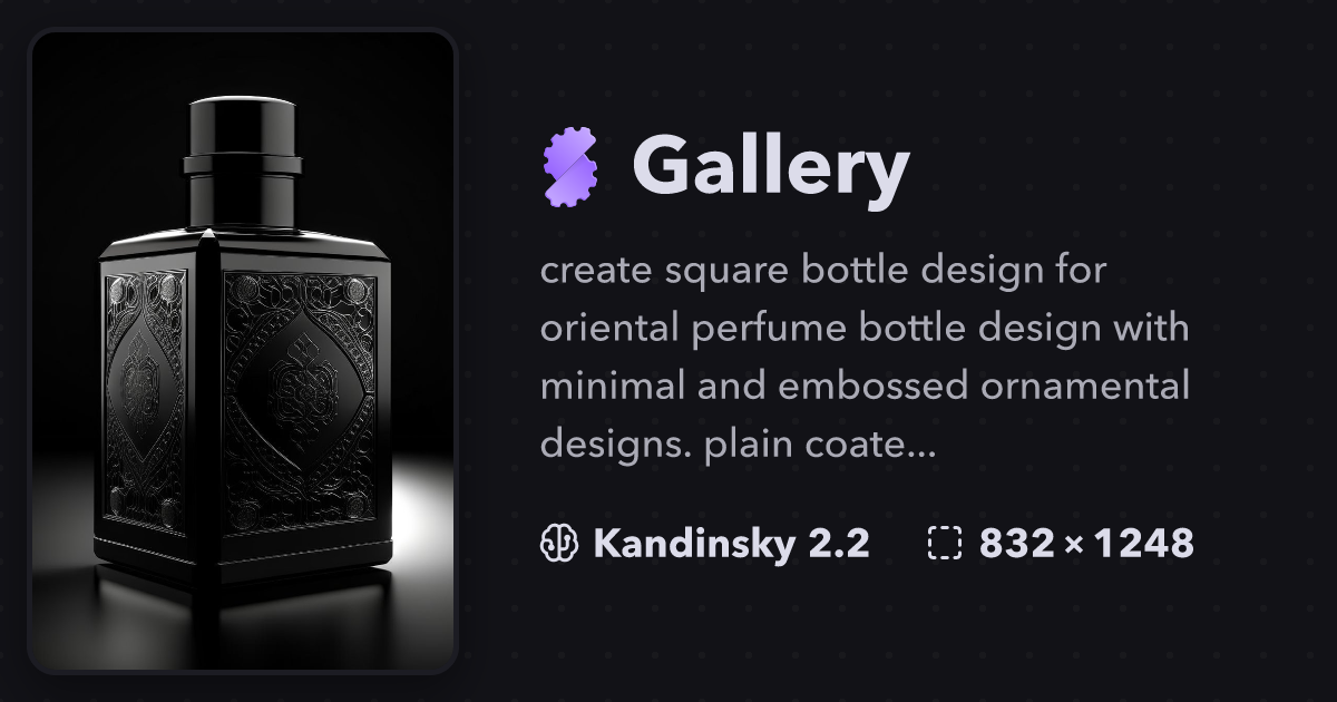 "create square bottle design for oriental..." | Gallery | Stablecog