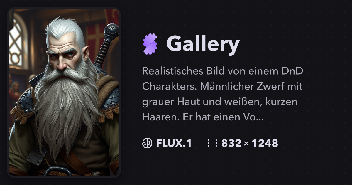 "Realistisches Bild von einem DnD Char..." | Gallery | Stablecog
