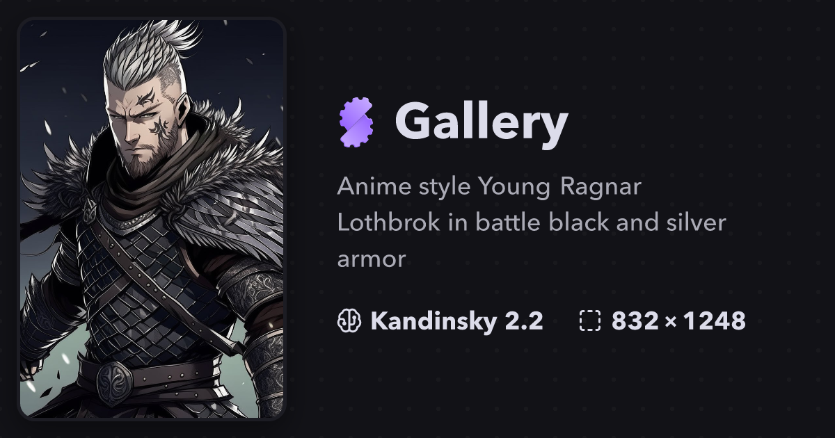 "Anime style Young Ragnar Lothbrok in ..." | Gallery | Stablecog