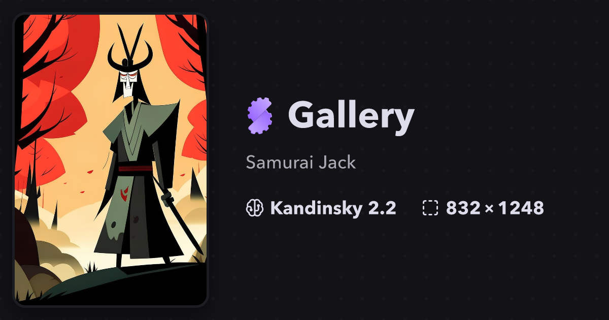 "Samurai Jack" | Gallery | Stablecog