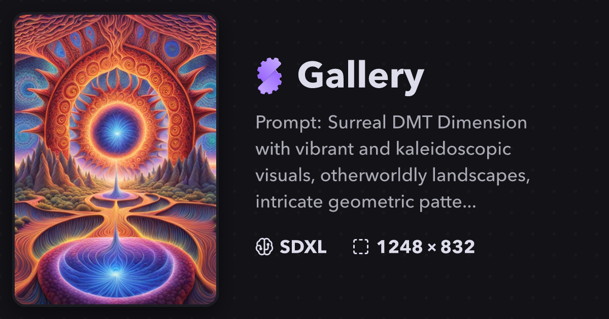 "Prompt: Surreal DMT Dimension with vi..." | Gallery | Stablecog
