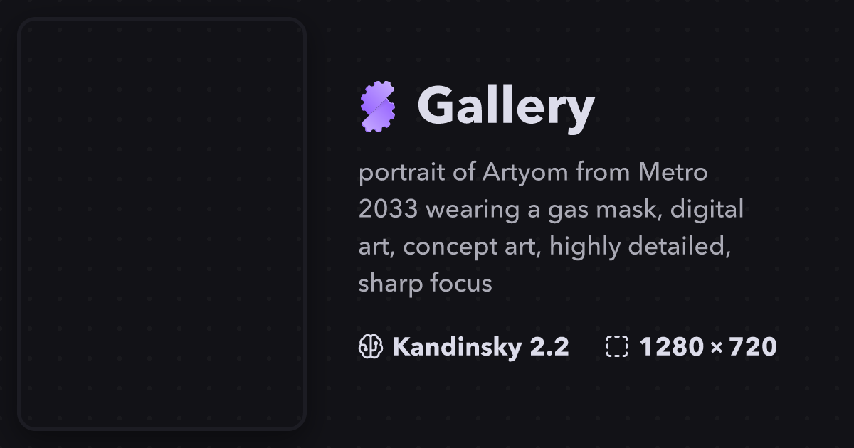 "portrait of Artyom from Metro 2033 we..." | Gallery | Stablecog