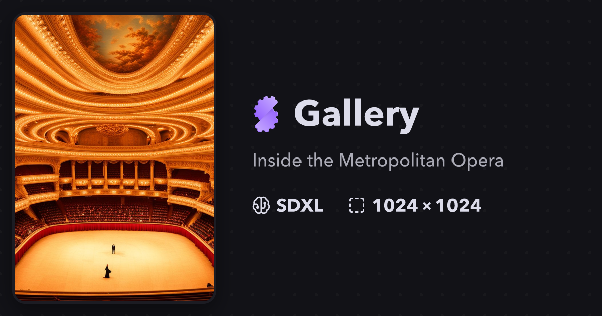 "Inside the Metropolitan Opera" | Gallery | Stablecog