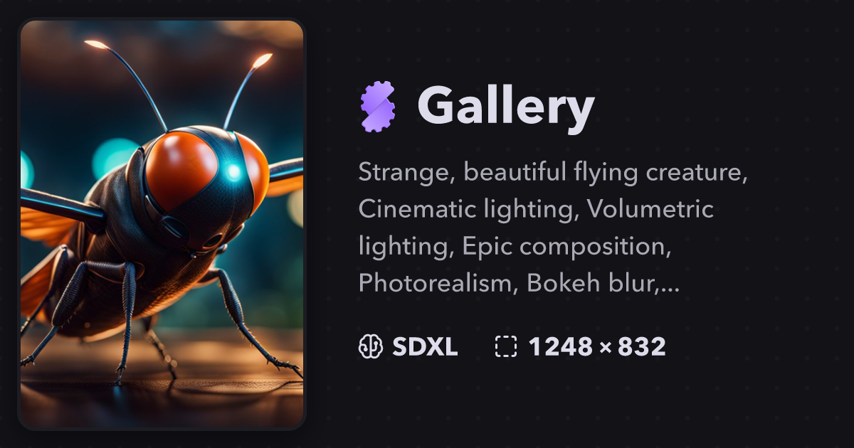 "Strange, beautiful flying creature, C..." | Gallery | Stablecog