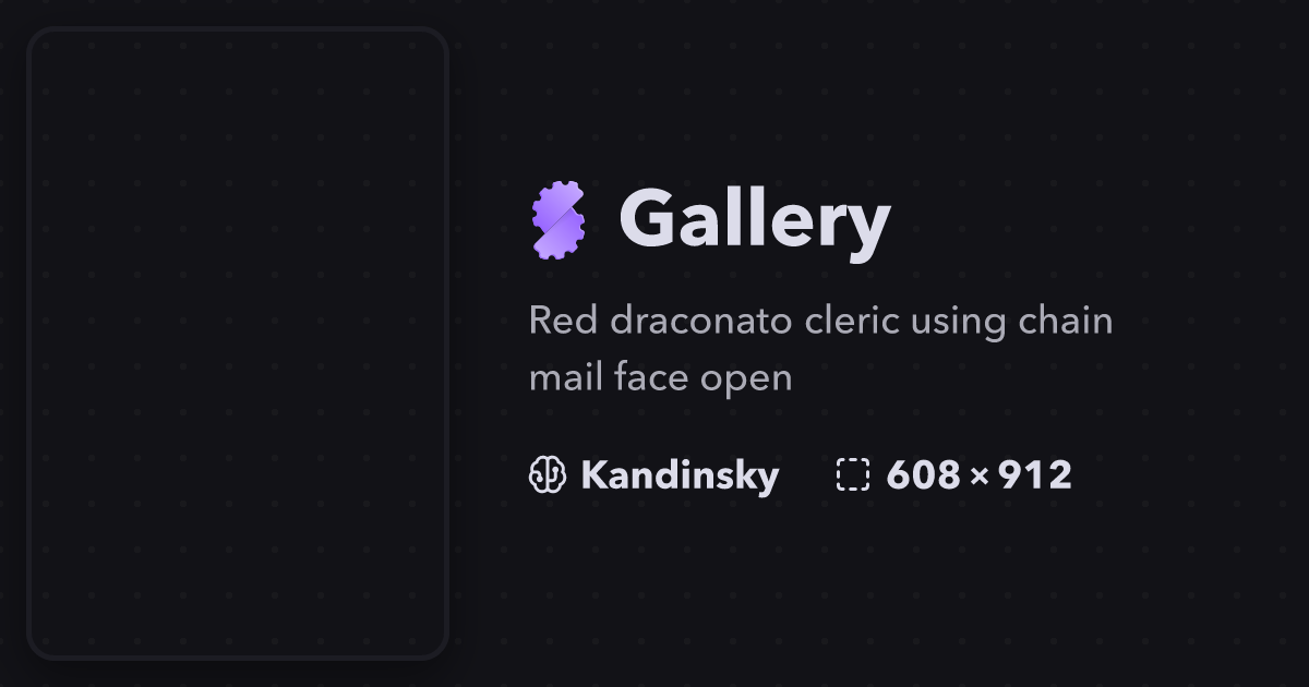 "Red draconato cleric using chain mail..." | Gallery | Stablecog