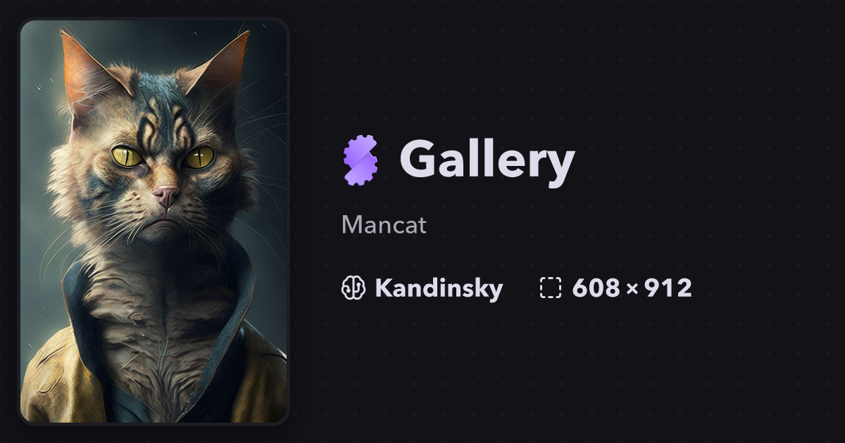"Mancat" | Gallery | Stablecog