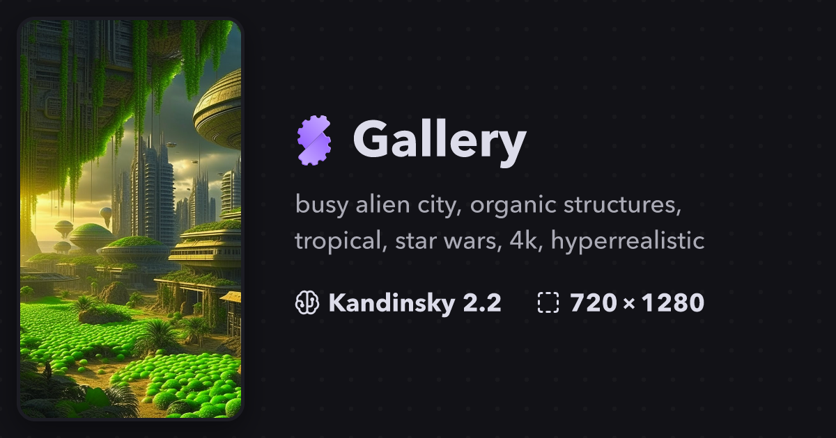 "busy alien city, organic structures, ..." | Gallery | Stablecog