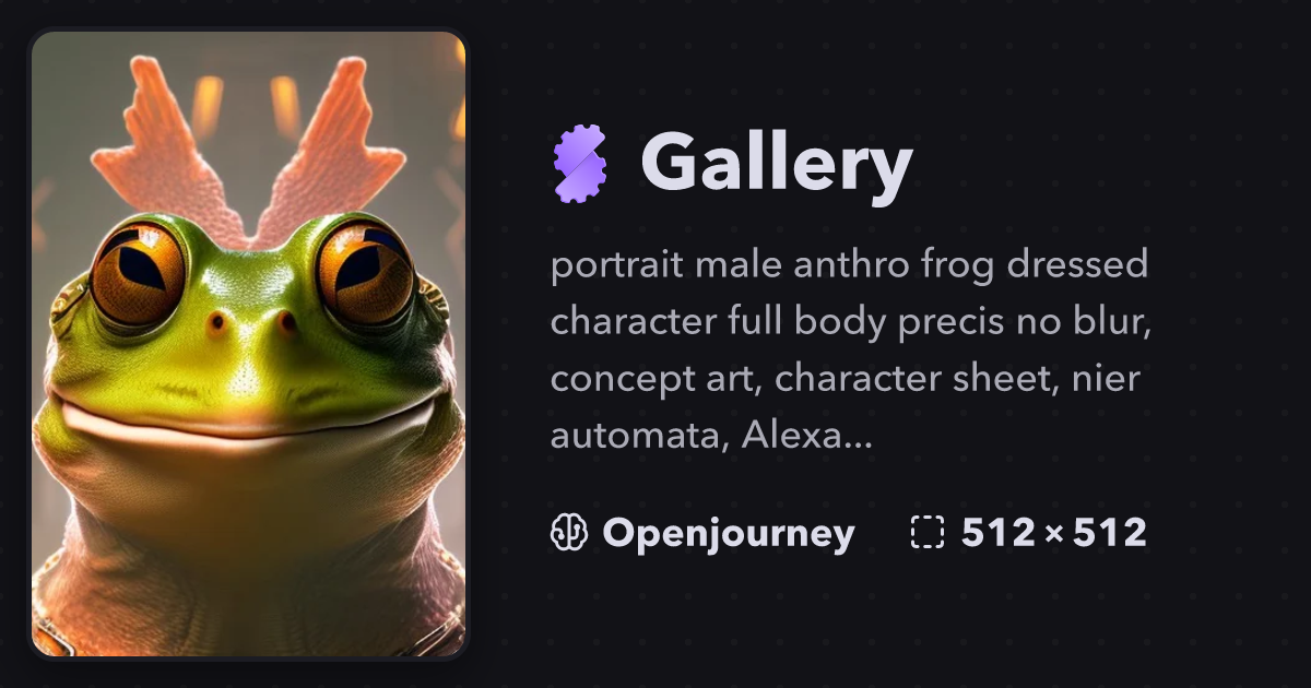 Portrait male anthro frog dressed character full b... | Gallery