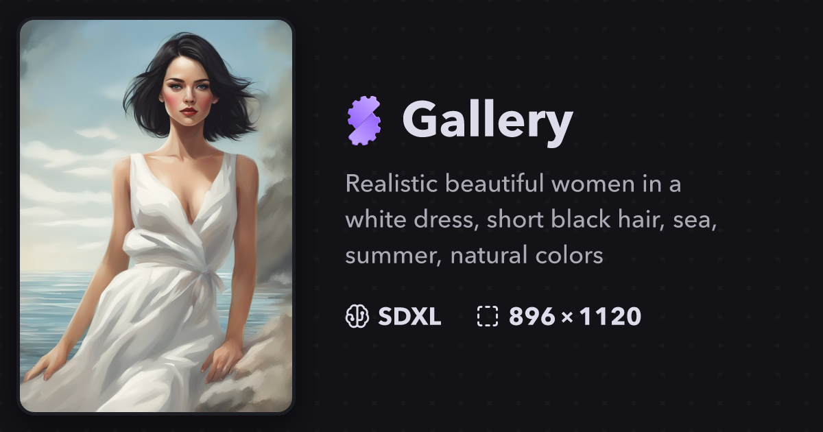 "Realistic beautiful women in a white ..." | Gallery | Stablecog