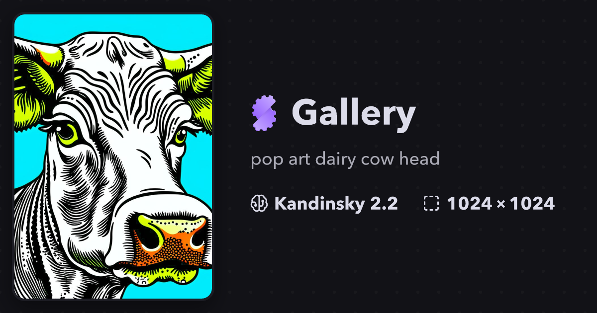 "pop art dairy cow head" | Gallery | Stablecog