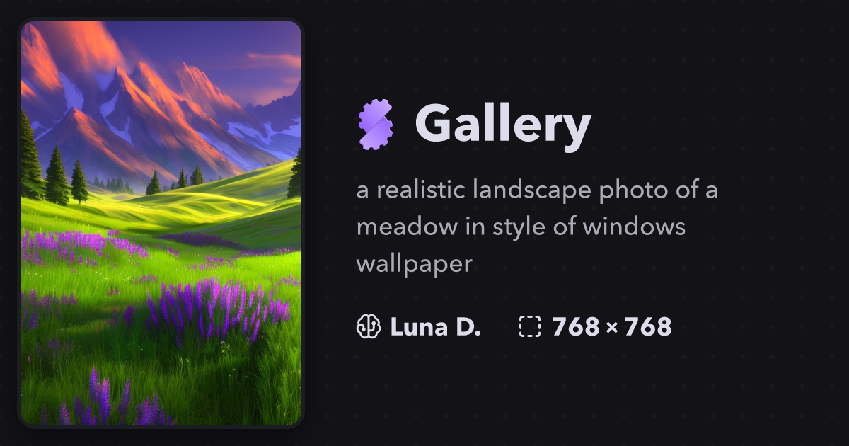 "a realistic landscape photo of a mead..." | Gallery | Stablecog