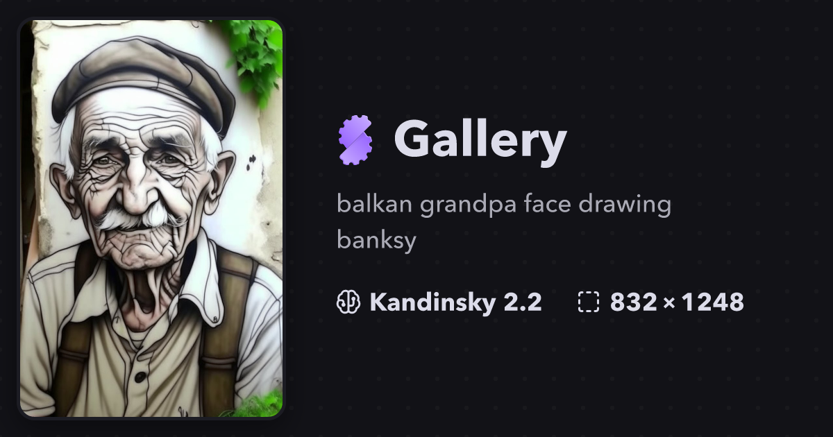 Balkan grandpa face drawing banksy | Gallery