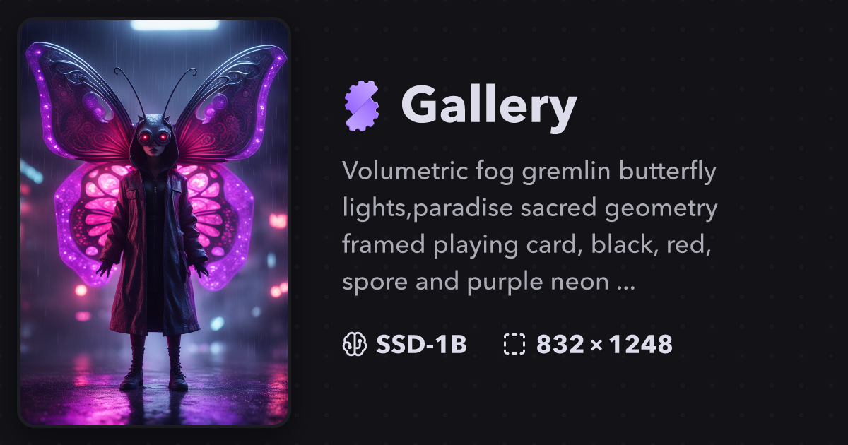 "Volumetric fog gremlin butterfly ligh..." | Gallery | Stablecog