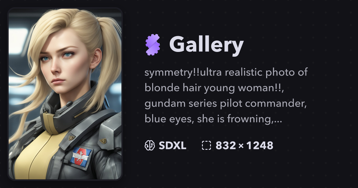 "symmetry!!ultra realistic photo of blond..." | Gallery | Stablecog