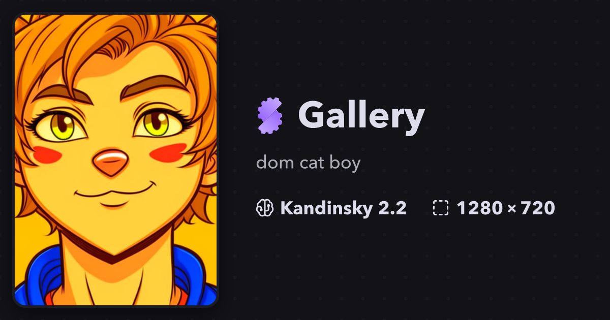 "dom cat boy" | Gallery | Stablecog
