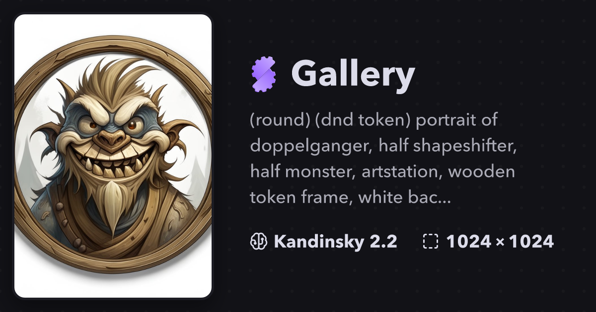 "(round) (dnd token) portrait of doppe..." | Gallery | Stablecog