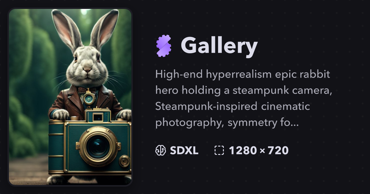 "High-end hyperrealism epic rabbit her..." | Gallery | Stablecog